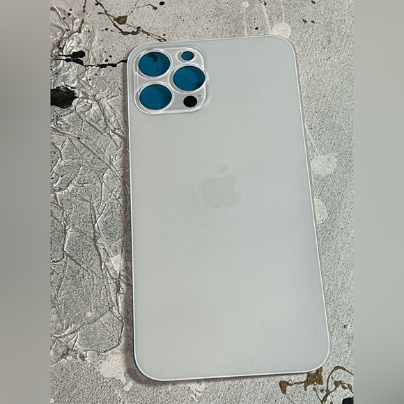 Cell Phones & Accessories | Iphone 13 Pro White Back Glass Big Hole ...